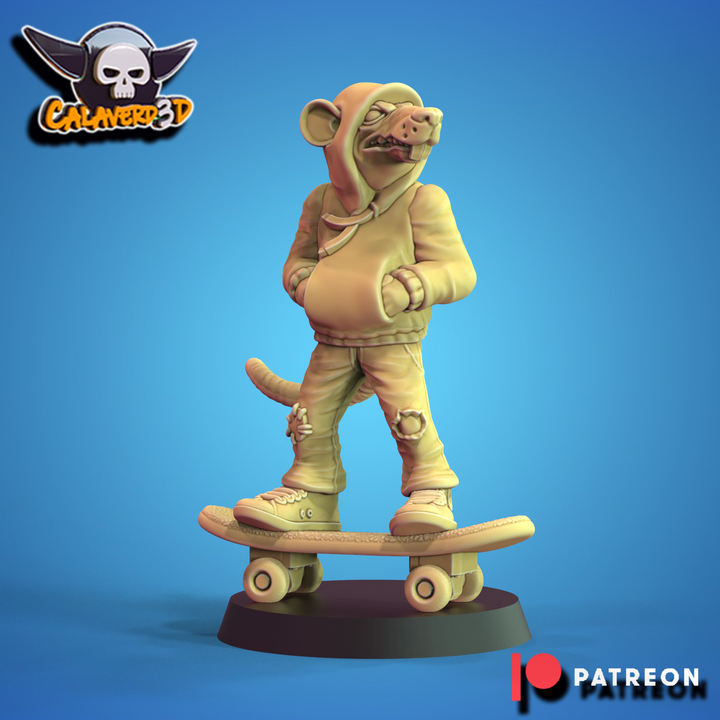 3D Printable Punk rats team - December 2024 by Calaverd3D