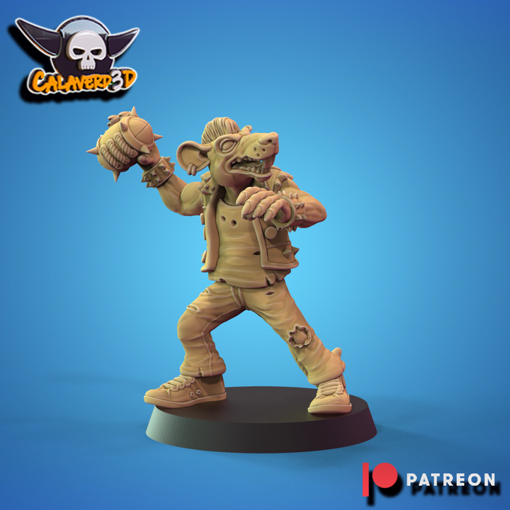 3D Printable Punk rats team - December 2024 by Calaverd3D