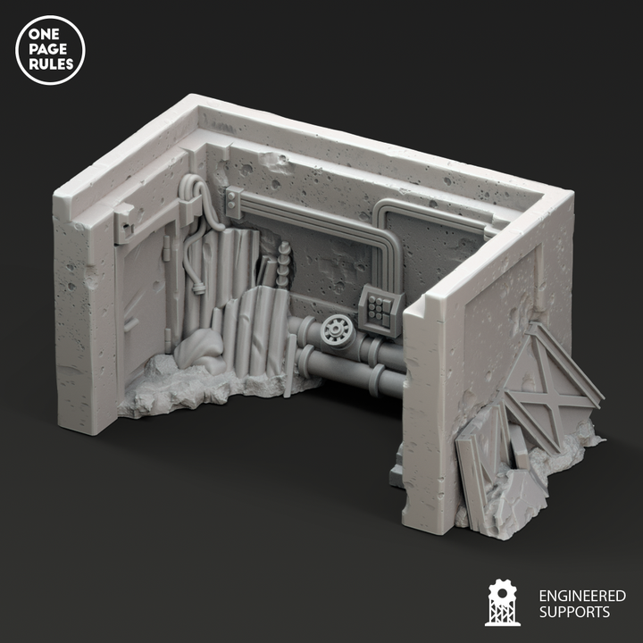 3D Printable Urban Ruins Terrain by One Page Rules