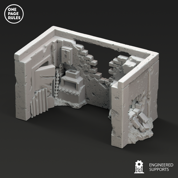3D Printable Urban Ruins Terrain by One Page Rules