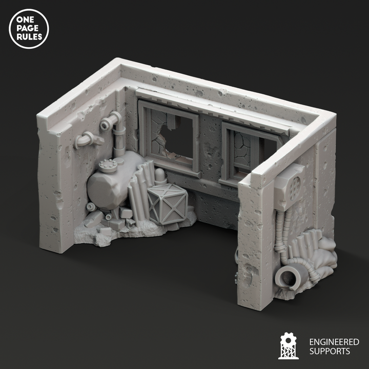 3D Printable Urban Ruins Terrain by One Page Rules