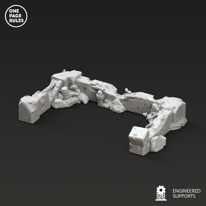 3D Printable Urban Ruins Terrain by One Page Rules