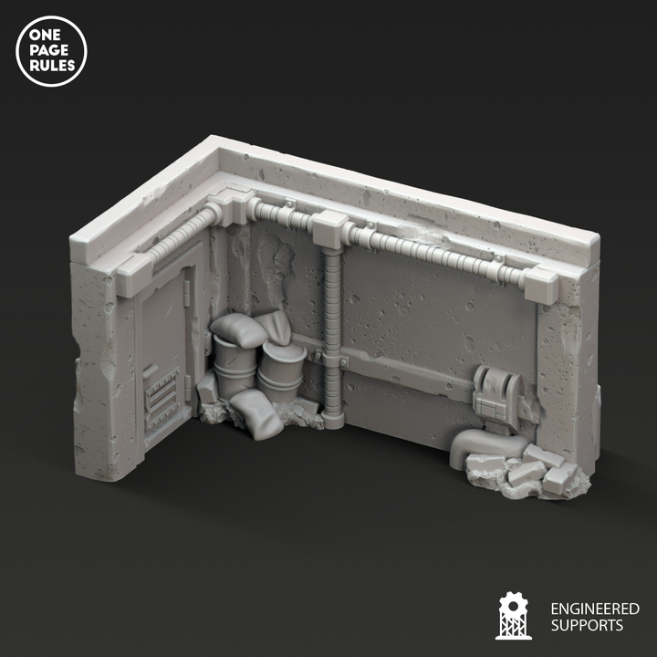 3D Printable Urban Ruins Terrain by One Page Rules