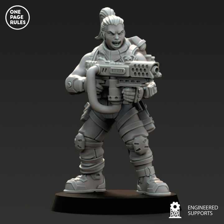 3D Printable Veterans - Human Defense Force by One Page Rules