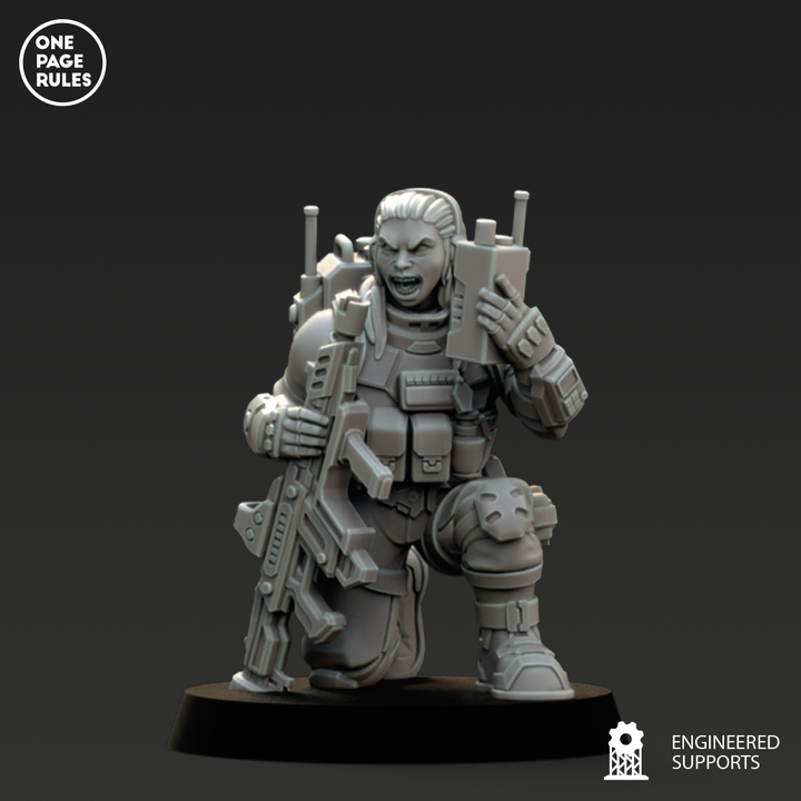 3D Printable Veterans - Human Defense Force by One Page Rules