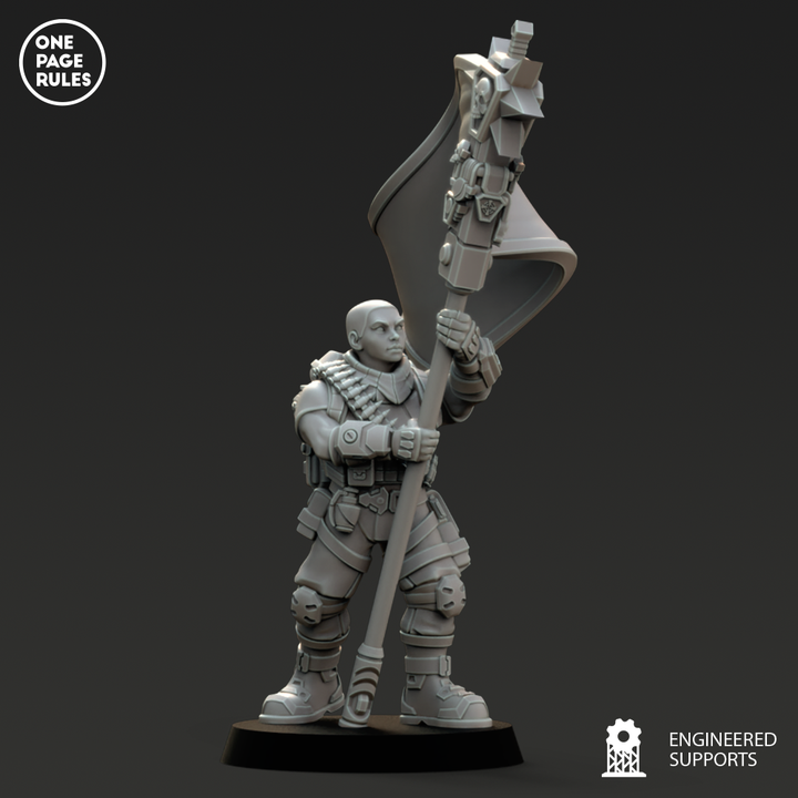 3D Printable Veterans - Human Defense Force by One Page Rules