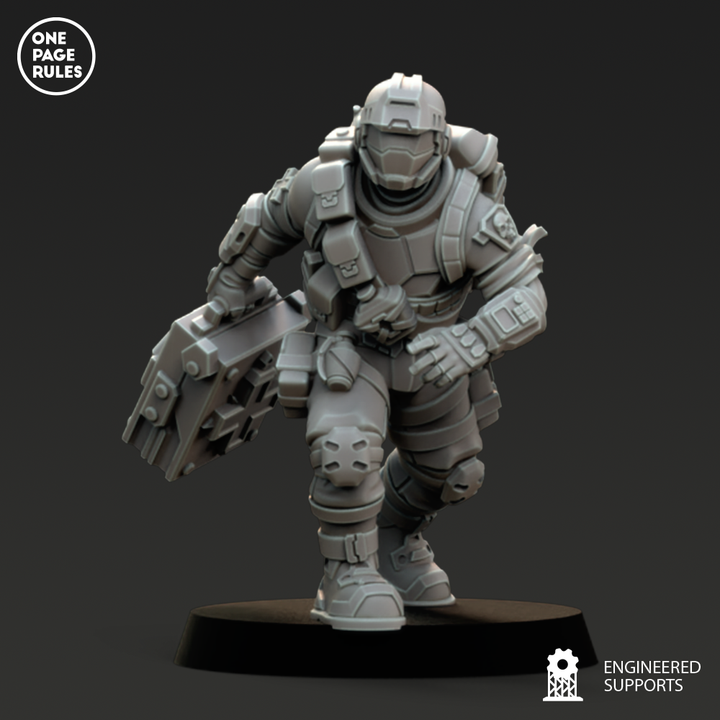 3D Printable Veterans - Human Defense Force by One Page Rules
