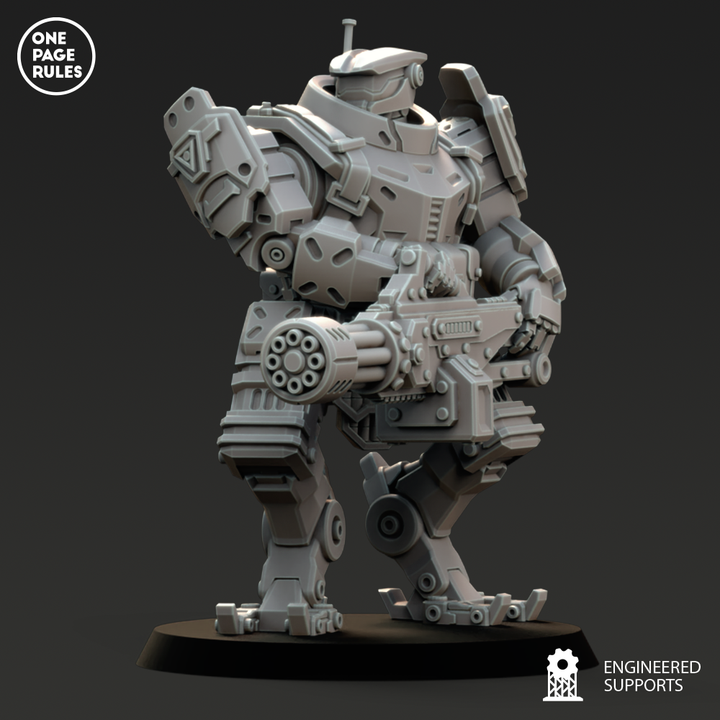 3D Printable OGRE Robots - Human Defense Force by One Page Rules