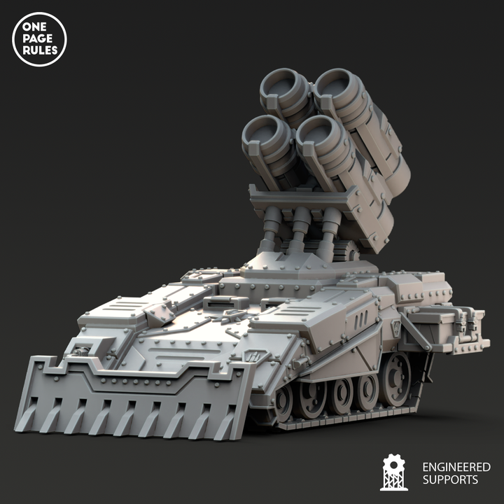 3D Printable Support Vehicle - Human Defense Force by One Page Rules