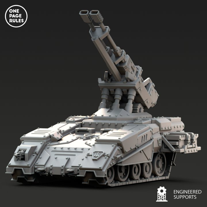 3D Printable Support Vehicle - Human Defense Force by One Page Rules
