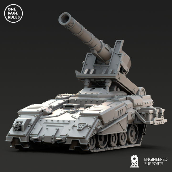 3D Printable Support Vehicle - Human Defense Force by One Page Rules