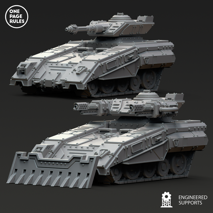 3D Printable Human Defense Force (HDF) - Release #3 by One Page Rules