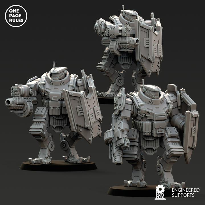 3D Printable Human Defense Force (HDF) - Release #3 by One Page Rules