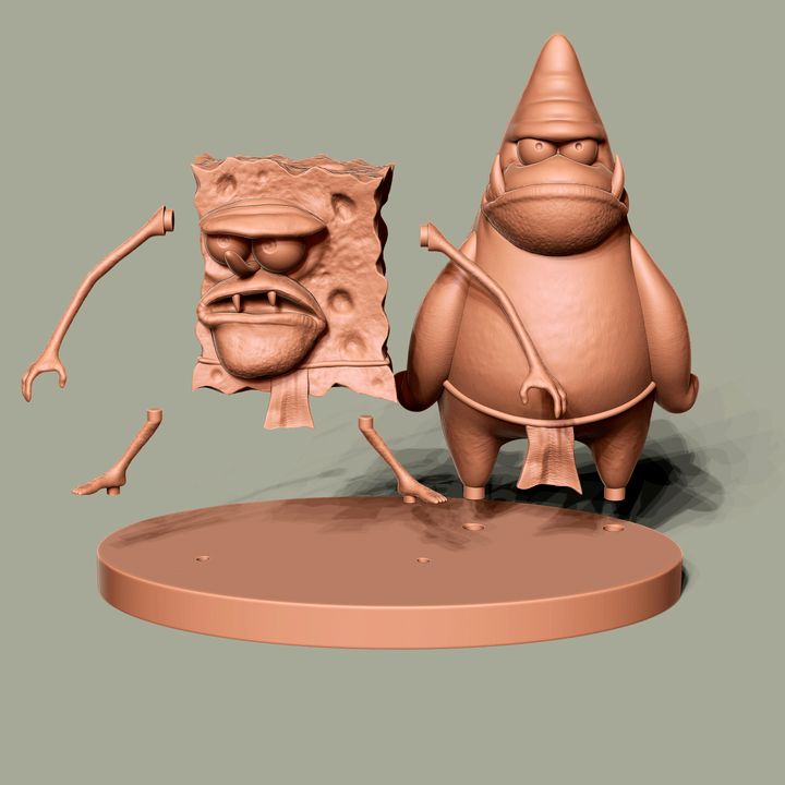 3D Printable SpongeBob SquarePants by Denis