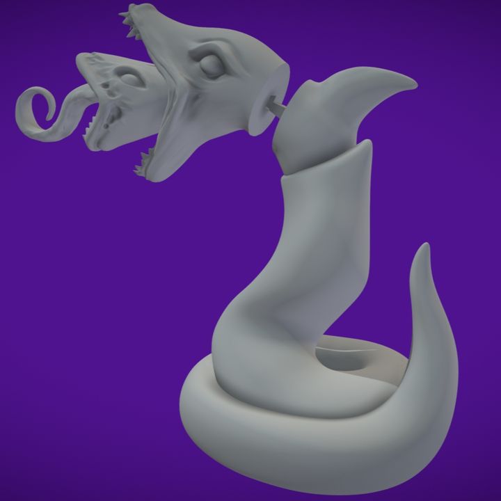 3D Printable Sandworm stl file beetlejuice fan art Tim Burton by david ...