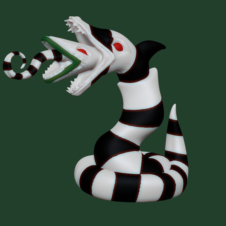 3D Printable Sandworm stl file beetlejuice fan art Tim Burton by david ...