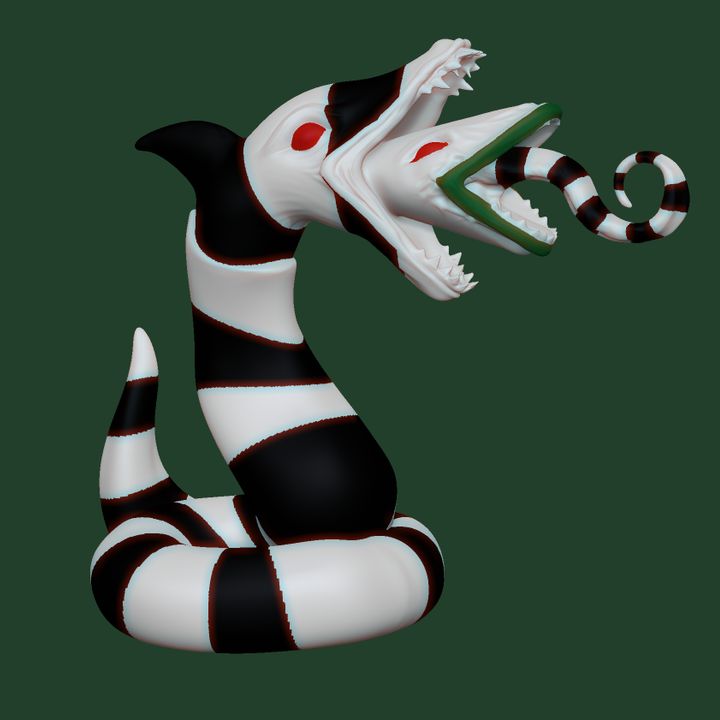 3D Printable Sandworm stl file beetlejuice fan art Tim Burton by david ...