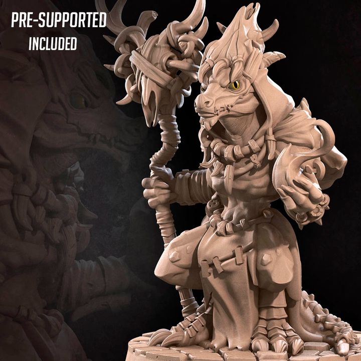 3D Printable Kobold Warlock (DnD) by Bite the Bullet