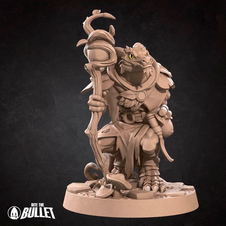 3D Printable Kobold Druid (DnD) by Bite the Bullet