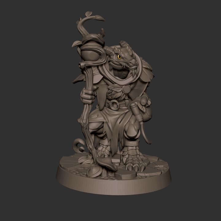 3D Printable Kobold Druid (DnD) by Bite the Bullet