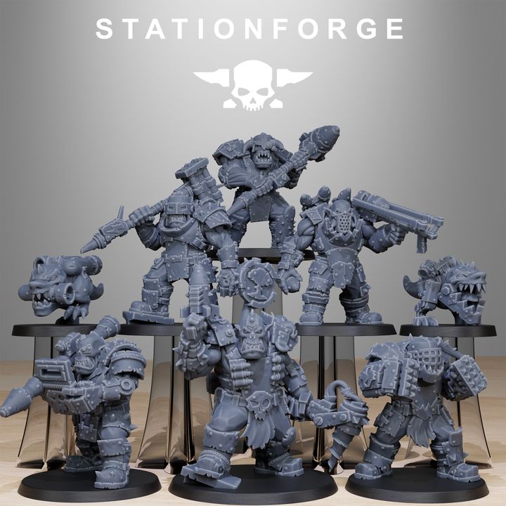 3D Printable Orkaz Smashers by Station Forge