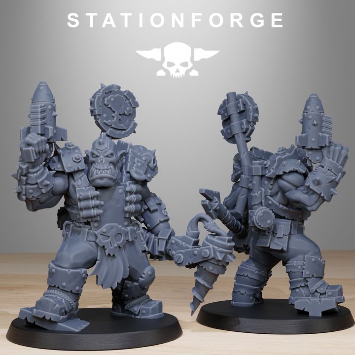 3D Printable Orkaz Smashers by Station Forge