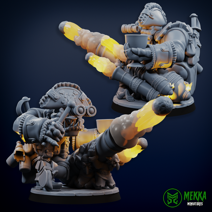 3D Printable The Flashy Pirate Set by Mekka Miniatures