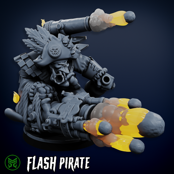3D Printable The Flashy Pirate Set by Mekka Miniatures