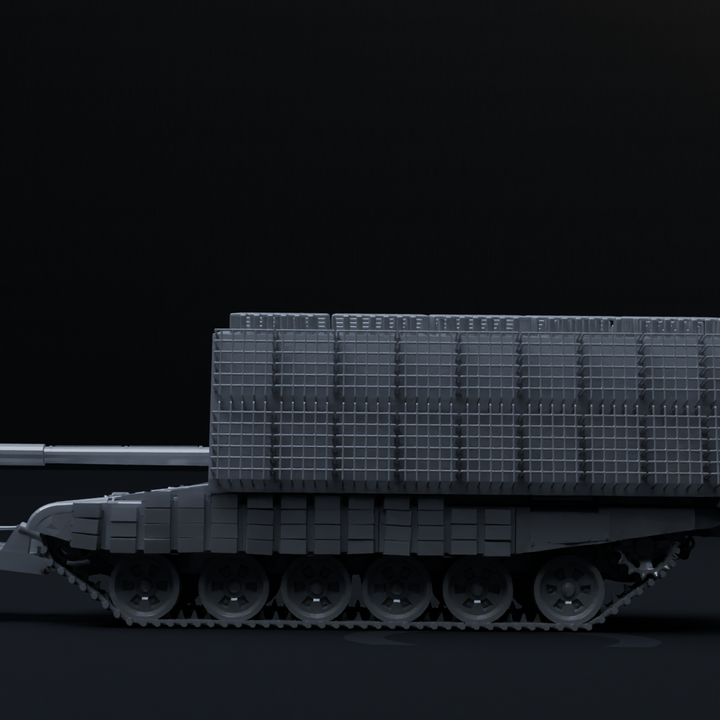 3D Printable Russian T72B KMT 7 Turtle tank by The Military Industrial ...