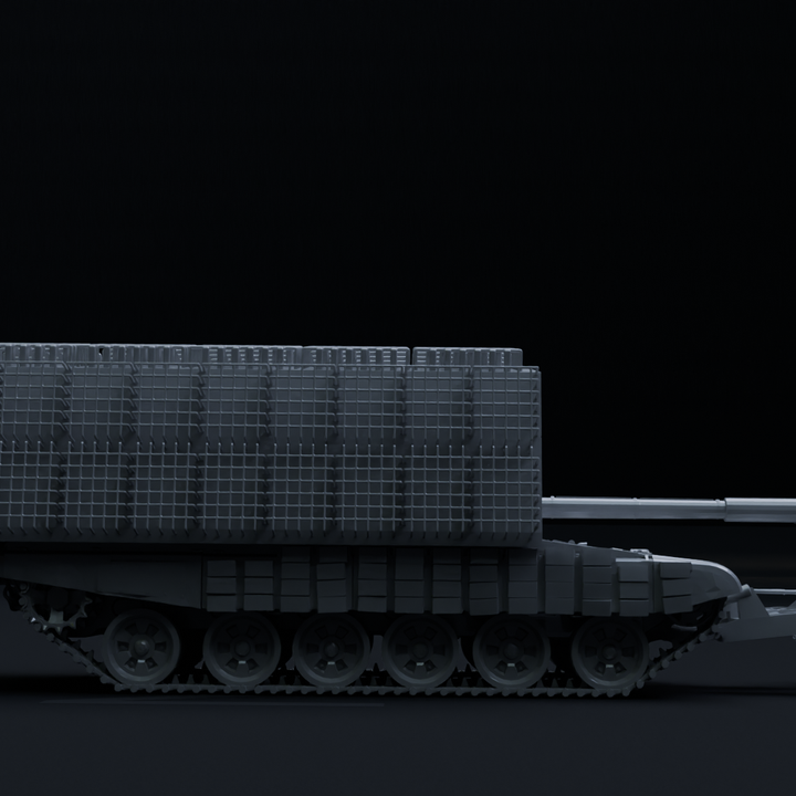 3D Printable Russian T72B KMT 7 Turtle tank by The Military Industrial ...