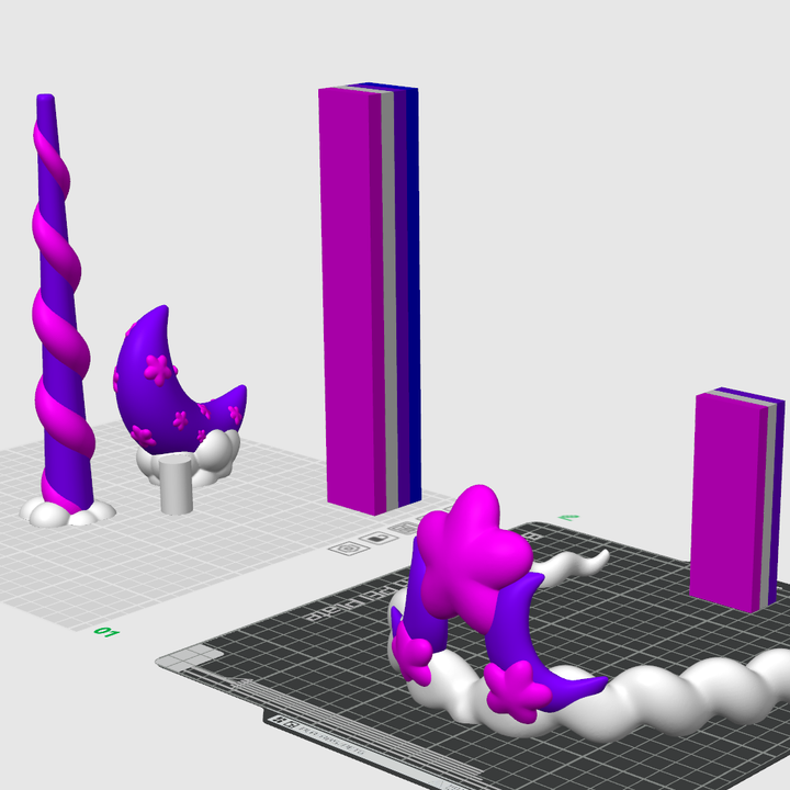 3D Printable Dream Wand and Tiara by Rebel Alicorn Designs