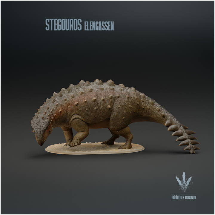 3D Printable Stegouros elengassen : Walking by Miniature Museum