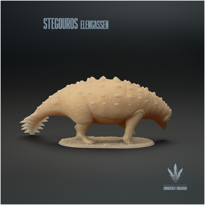 3D Printable Stegouros elengassen : Walking by Miniature Museum