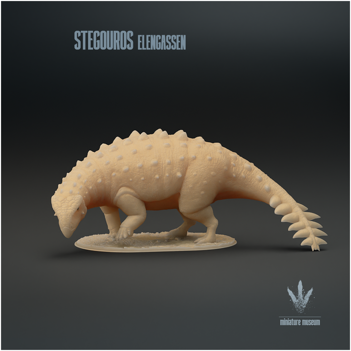 3D Printable Stegouros elengassen : Walking by Miniature Museum