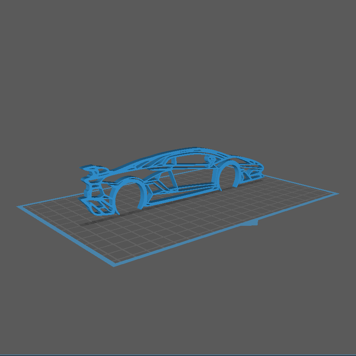 3D Printable Lamborghini - Aventador SVG by Paul Wust