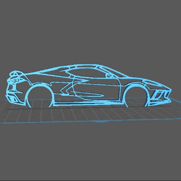 3D Printable Chevrolet - Corvette C8 by Paul Wust