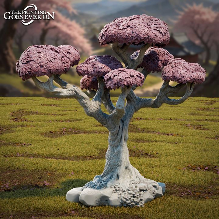 3D Printable Cherry Trees - Presupported by The Printing Goes Ever On