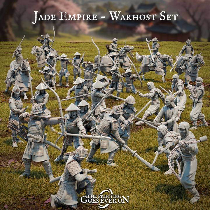 3D Printable Jade Empire Army - Warhost Set - Full Faction ...
