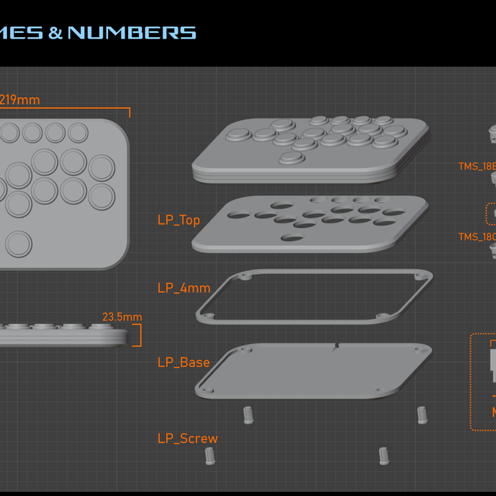 3D Printable Low Profile Fighting Board / Fight box by Adam Freeman