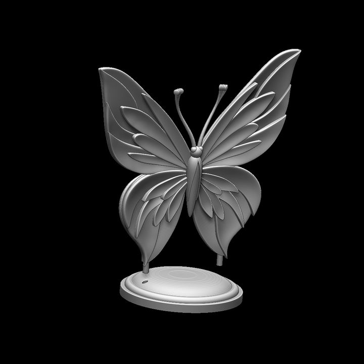 3D Printable butterfly sculpture by Dmitrii Tishchenkov