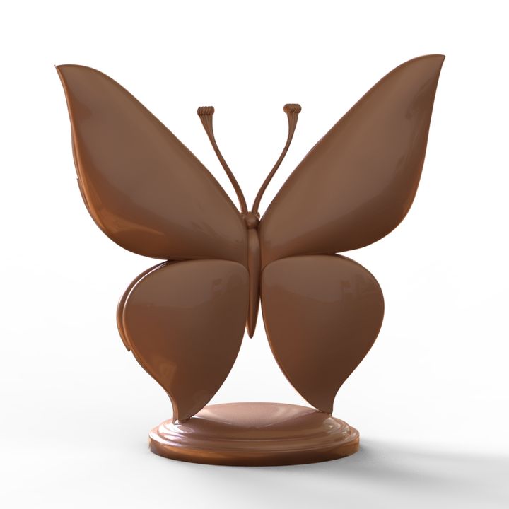 3D Printable butterfly sculpture by Dmitrii Tishchenkov