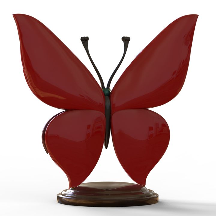 3D Printable butterfly sculpture by Dmitrii Tishchenkov