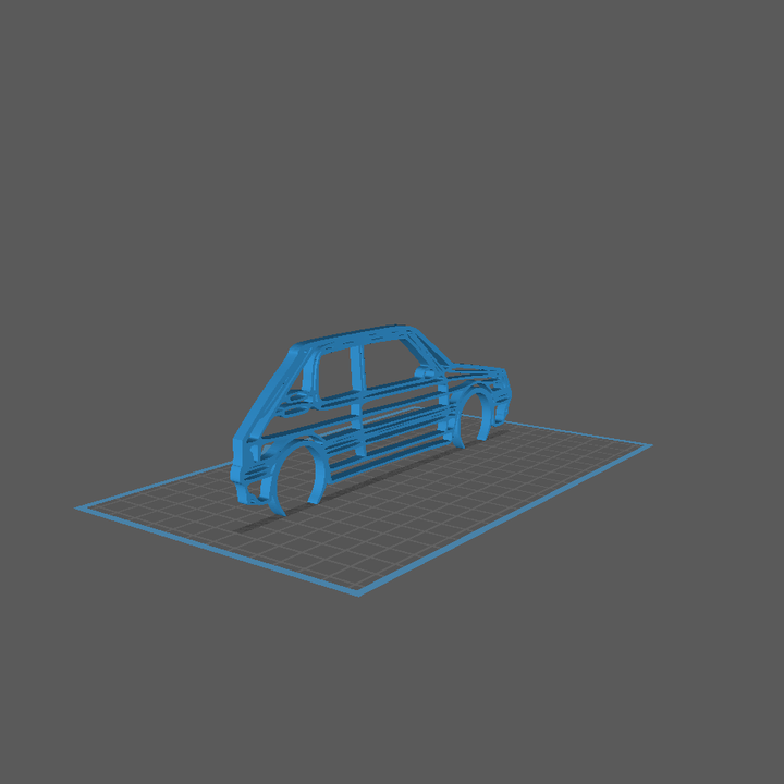 3D Printable Peugeot - 205 GTI by Paul Wust