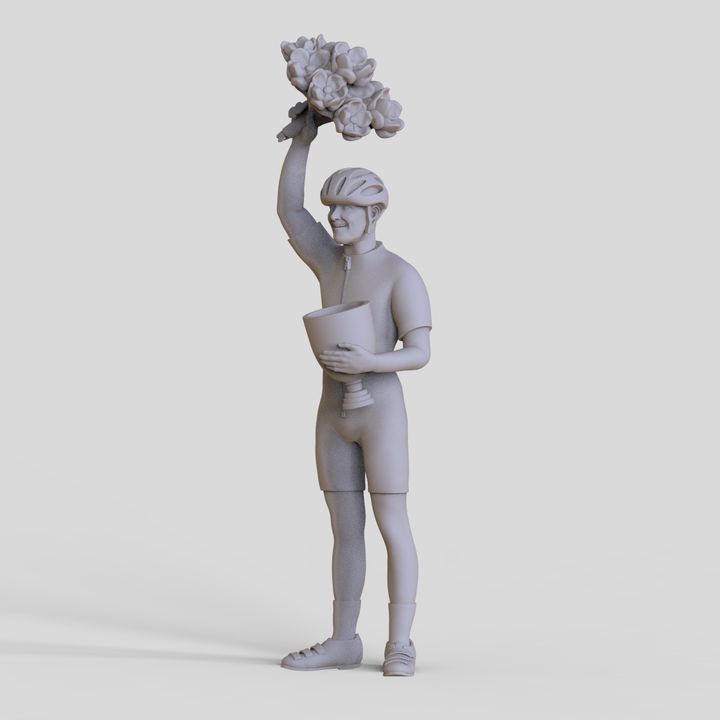 3D Printable cyclist by Dmitry Tishchenkov