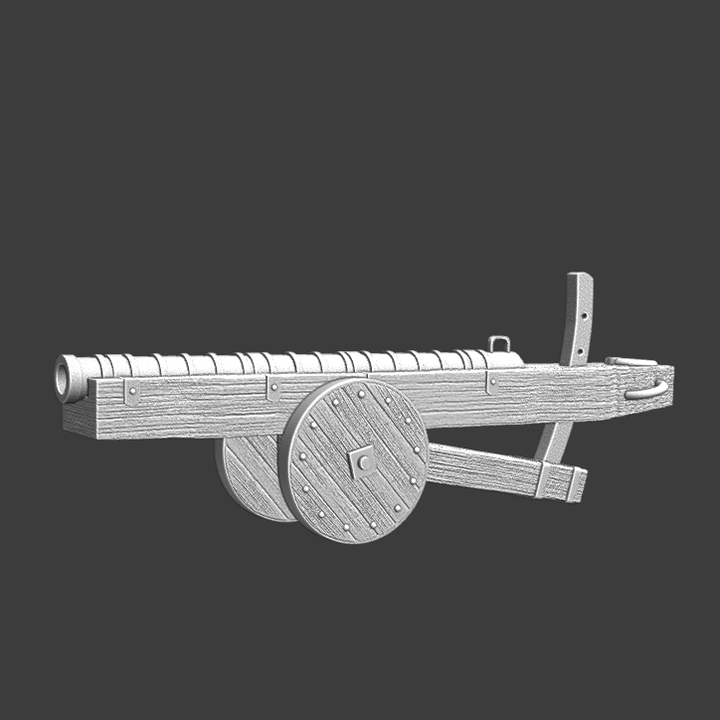 3D Printable Medieval cannon for wargaming by Northern Crusades Miniatures