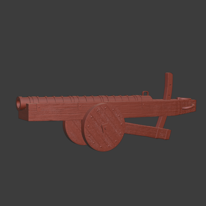 3D Printable Medieval cannon for wargaming by Northern Crusades Miniatures