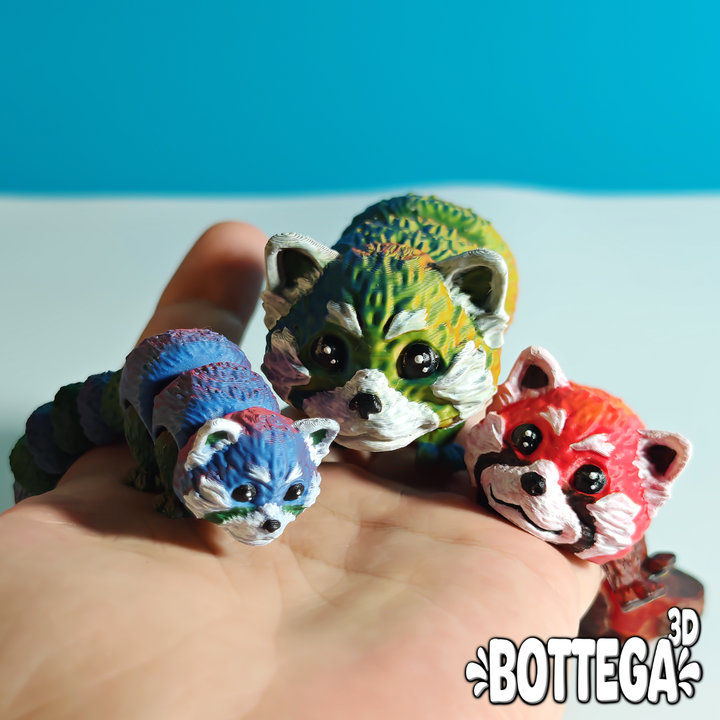 3D Printable RED PANDA, articulated, flexi, toy by NOZZLE NOOK