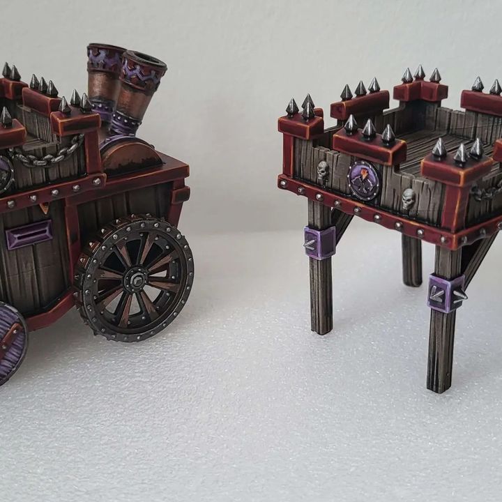 3D Printable Anvilbreakers- Dwarfs of Chaos Juggernaut by Tom Wiggins