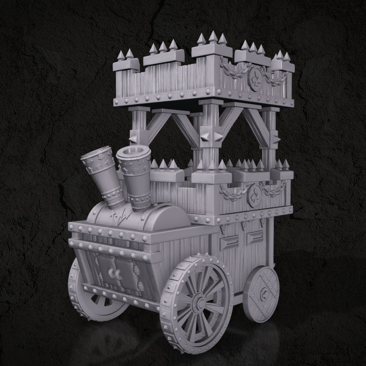3D Printable Anvilbreakers- Dwarfs of Chaos Juggernaut by Tom Wiggins