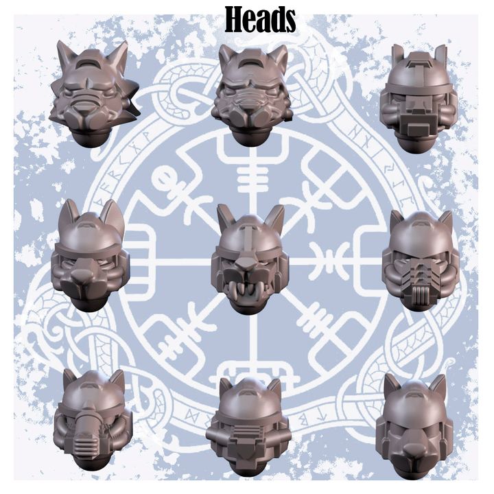 3D Printable Wolf Helmets by Sergeant Hammer